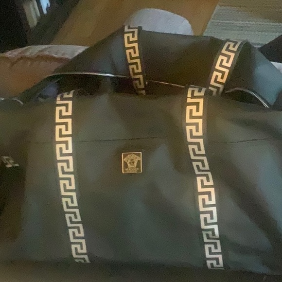 Versace | Bags | Versace Duffel Bag Gym Weekender Traveler Bag Luggage ...